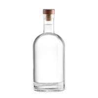 China Hot Stamping Super Flint Glass 750ml Vodka Whiskey Gin Brandy Tequila Rum Glass Bottle for sale