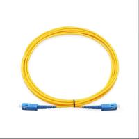 China LSZH Fiber Optic Patch Cord SC UPC-SC UPC Simplex Single Mode For FTTH Network for sale