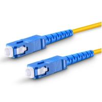 China LSZH Fiber Optic Patch Cord SC UPC-SC UPC Simplex Single Mode For FTTH Network for sale