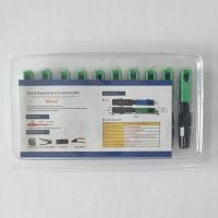 China FTTH Fiber Optic Connector Field Mountable Sc APC 10 Pack Fast Connectors for sale