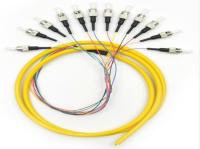 China 12 Core 0.9mm Cable Fiber Optic Pigtail APC Upc FC St Connector Optical Bunch Pigtails for sale