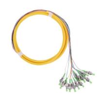 China 12 Core 0.9mm Cable Fiber Optic Pigtail APC Upc FC St Connector Optical Bunch Pigtails for sale