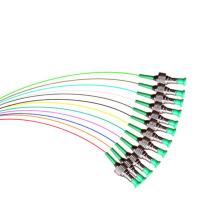 China Unjacketed Color Coded Single Mode Fiber Pigtail 12 Core Cable Sc/APC Upc for sale