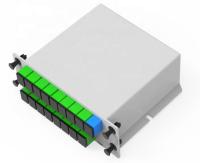 China PLC Mini Fiber Optic Splitter 1X2 1X4 1X8 1X16 G657A Splitter For Fiber Optic Cable for sale