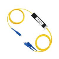 China 50/50 Ratio Sc/APC Mini Steel Tube Splitter ABS Box Type Micro 1X2 PLC Splitter for sale