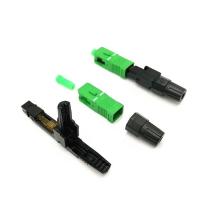 China Sc APC Plastic Fiber Optic Quick Connector FTTH Singlemode Pre Polished Tools for sale