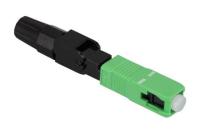 China Sc APC Plastic Fiber Optic Quick Connector FTTH Singlemode Pre Polished Tools for sale