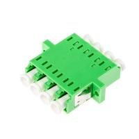 China Quad Single Mode Fiber Optic Adapter LC APC To LC APC Fiber Flange Sc Connector for sale