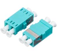 China Blue Plastic Fiber Optic Adapter LC/Upc Duplex Om3 Single Mode Fiber Adapter for sale