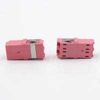 China LC Upc To LC Upc Duplex Om4 Fiber Optic Adapter With Flange For FTTH Communication for sale