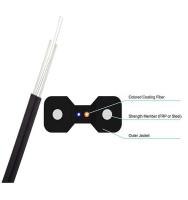 China Outdoor FTTH Drop Fiber Optic Cable Sc To Sc Simplex Sm Fiber Drop Cable for sale