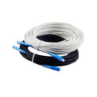 China Self Supported Outdoor Fiber Optic Cable Pre Terminated Drop Wire Cable Sc To Sc APC/Upc Simplex for sale