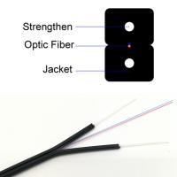 China LSZH Singlemode Multi Mode FTTH Drop Cable Steel Wire Flat Drop Cable for sale