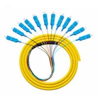 China 12 Cord Fibers Optical Fiber Pigtail Multimode Single Mode Sc APC Upc Bunch Pigtail for sale