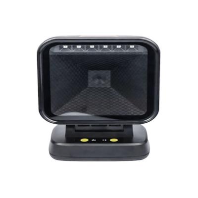 China 1d 2d Desktop Barcode Scanner 10mil USB Interface CMOS Qr Reader With Beep And LED Indicators for sale