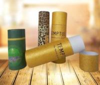 China Customized Printing Cylinder Paper Tube Cardboard Packaging Boxes Round Paper Tube With EVA Insert For Glass Test Tube W for sale