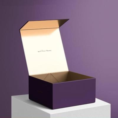 China 2024 Custom Luxury Paper Magnet Foldable Folding Magnetic Gift Box Packaging Box for sale