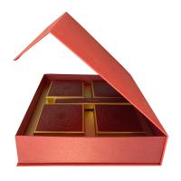 China Customized Logo Printed Luxury Cardboard Paper Magnetic Mooncake Gift Box Food Chocolate Macaroon Cookie Packing Box for sale
