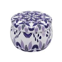 China Custom Luxury Popular Retro Design Multicolor Jar Soy Wax Scented Candle Aromatherapy Tin Candles Wholesale for sale