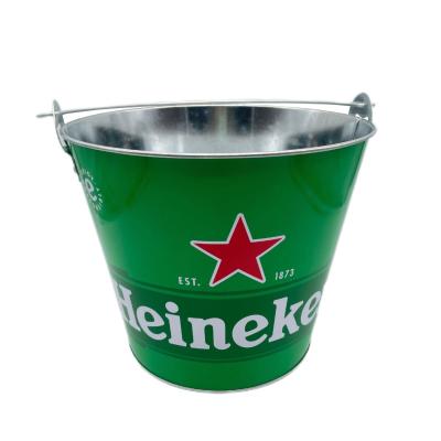 China Wholesale Custom Large Gallon Beer Wine Metal Ice Galvanized Tin Beverage Bucket for Parties for sale
