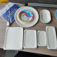 China design Paper Plate Machine different shape colorful paper cup plate different material with film by coating pla pe for sale