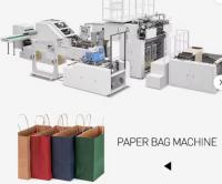 China Productionspeed 30-80 Bags per minute Paper Bag Manufacturing Machine featuring CMYK Flexo Printer ideal for custom printing needs for sale