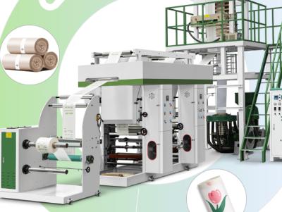China PLC With Touch Screen Control System Film Extruder Machine Agriculture Application Diameter Of Screw 55mm 2 or 65mm 2mm for sale