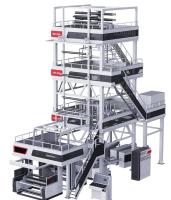 China Premium 5-Layer 32: 1 L/D Ratio 5-Sets Dosing Plastic Film Layers Blowing Machine for sale