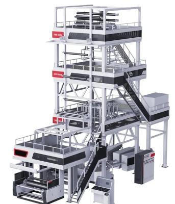 China Premium 5-Layer 32: 1 L/D Ratio 5-Sets Dosing Plastic Film Layers Blowing Machine for sale