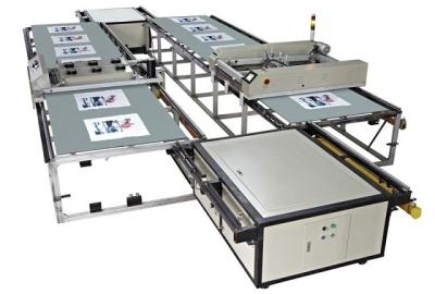 China T-Shirt Automatic Flat Bed Screen Printing Machine Garment Clothing Fabric for sale