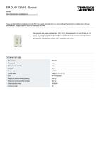 China 5600461 Phoenix Rail Mounted Dual Power Outlet EM-DUO 120/15 Socket PLC Product for sale