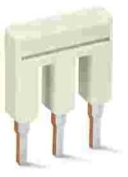 China WAGO TOPJOB Rail Mounted Terminal Blocks Continuous Jumper 2/3/4/5/10 Pins Insulation Light Gray for sale