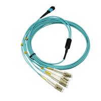 China MPO(f) to MPO(f) 12f LSZH  OM3  Fiber Optic Patch Cord Mpo Trunk Cable for sale