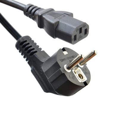 China Korea KC Standard Power Cords Extension Cords with Male End CEE/16 3 Prong Schuko Plug Cable H05VV-F/H05RN-F 3x0.75-1.5MM2 for sale