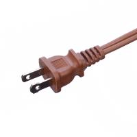 China 2X16AWG Brown Insulation Protection ETL Plug Power Cord Extension Cord NEMA Male End Type ETL Compliant ETL Certified for sale