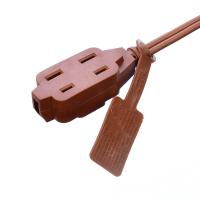 China 2X16AWG Brown Insulation Protection ETL Plug Power Cord Extension Cord NEMA Male End Type ETL Compliant ETL Certified for sale