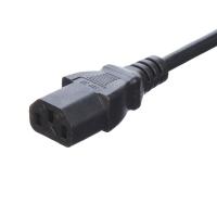 China Home Appliance Oxygen Free Bared Stranded Copper 3 Pin 16A Plug Power Cord C13 Connector Black Italia Standard Power Cord for sale