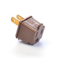 China Portable American Standard ETL Socket Adaptor for Mobile Charging 1 Outlets and Self Grounding for sale