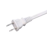 China 2X16AWG White 2 Pin Home Microwave Oven Plug Electrical Cord Extension Cords for 125V Rated Voltage and PVC Jacket Material for sale