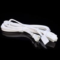 China 2X16AWG White 2 Pin Home Microwave Oven Plug Electrical Cord Extension Cords for 125V Rated Voltage and PVC Jacket Material for sale