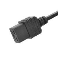 China KC Standard C19 Connector Copper Power Cord Extension Cords with Insulation Protection H05VV-F/H05RN-F 3x0.75-1.5MM2 for sale