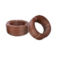China 300/500V Rated Voltage Overhead Flexible Cord Round Cables Brown 02 Rv-90 1X0.5mm2 Electrical Power Cable With PVC Jacket for sale