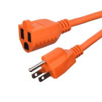 China 3 Pin 3X16Awg Orange American Standard ETL Heavy Duty Extension Cord for Electrical Kettle Conductor Bared stranded cooper for sale