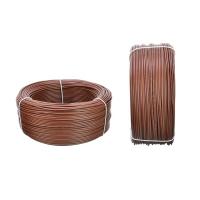 China 300/500V Rated Voltage Overhead Flexible Cord Round Cables Brown 02 Rv-90 1X0.5mm2 Electrical Power Cable With PVC Jacket for sale