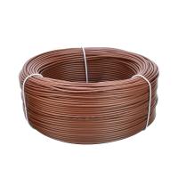 China 300/500V Rated Voltage Overhead Flexible Cord Round Cables Brown 02 Rv-90 1X0.5mm2 Electrical Power Cable With PVC Jacket for sale