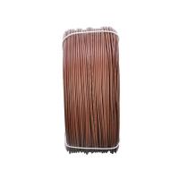 China 300/500V Rated Voltage Overhead Flexible Cord Round Cables Brown 02 Rv-90 1X0.5mm2 Electrical Power Cable With PVC Jacket for sale