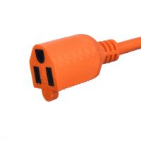 China 3 Pin 3X16Awg Orange American Standard ETL Heavy Duty Extension Cord for Electrical Kettle Conductor Bared stranded cooper for sale