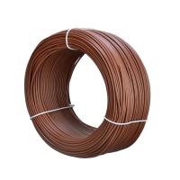 China 300/500V Rated Voltage Overhead Flexible Cord Round Cables Brown 02 Rv-90 1X0.5mm2 Electrical Power Cable With PVC Jacket for sale