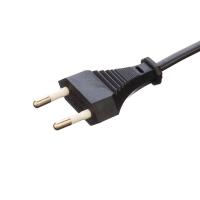 China Non-Grounding European VDE 2 Prong Round Pin 2.5A Waterproof Plug Power Cord Extension Cords for Black Electrical Kettles for sale