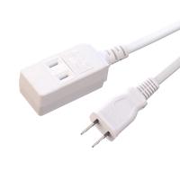 China 2X2mm2 Oxygen Free Bared Stranded Copper Conductor JET 2 Pin Plug Male End Type Japan PSE Standard Laptop Extension Cord for sale